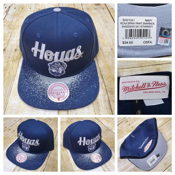 Mitchell & Ness | Accessories | New Mitchell Ness Georgetown Hoyas Spray Paint Adjustable ...